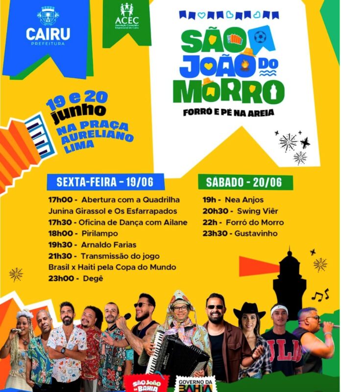 São João do Morro 2026 terá forró e experiências pé na areia - Portal Radar